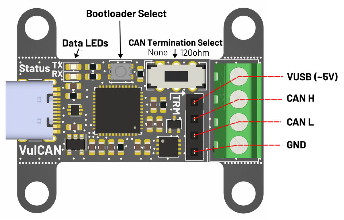 VulCAN USB-CANbus Adapter - Copperforge – Copperforge, LLC
